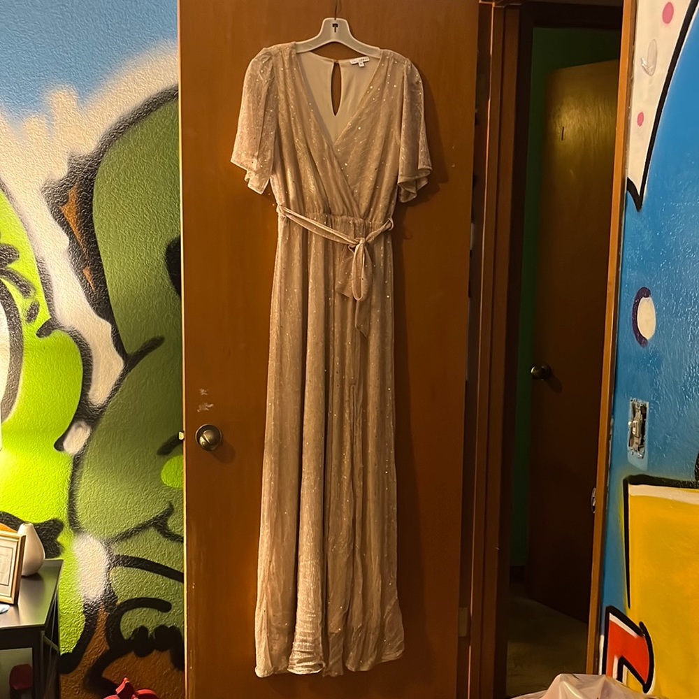 Baltic Born Grace Sparkle Champagne Dress - Gem